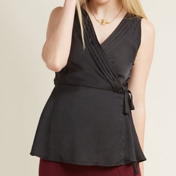 Modcloth | Tops | Modcloth Chic Sophistication Sleeveless Top | Poshmark